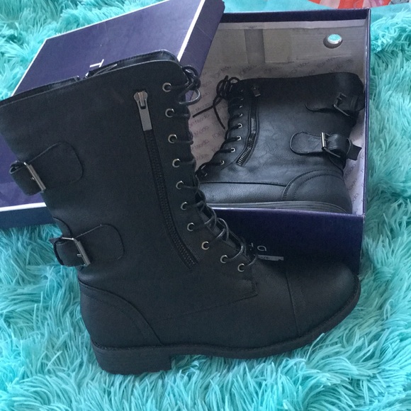 TOP Moda | Shoes | Black Combat Boots | Poshmark